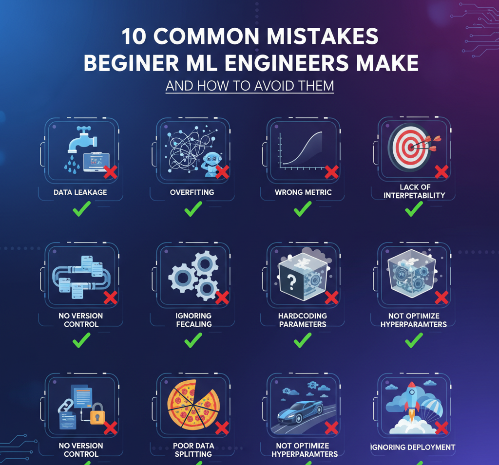 10 Common Mistakes Beginner ML Engineers Make (and How to Avoid Them) - Wiraa